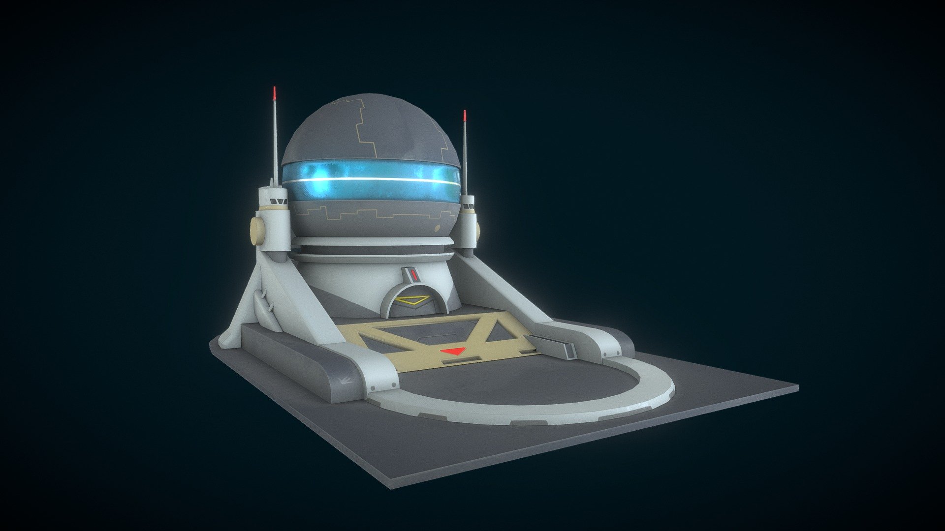 Moon base overwatch - 3D model by IlyaRukhlyada [c9d4b95] - Sketchfab
