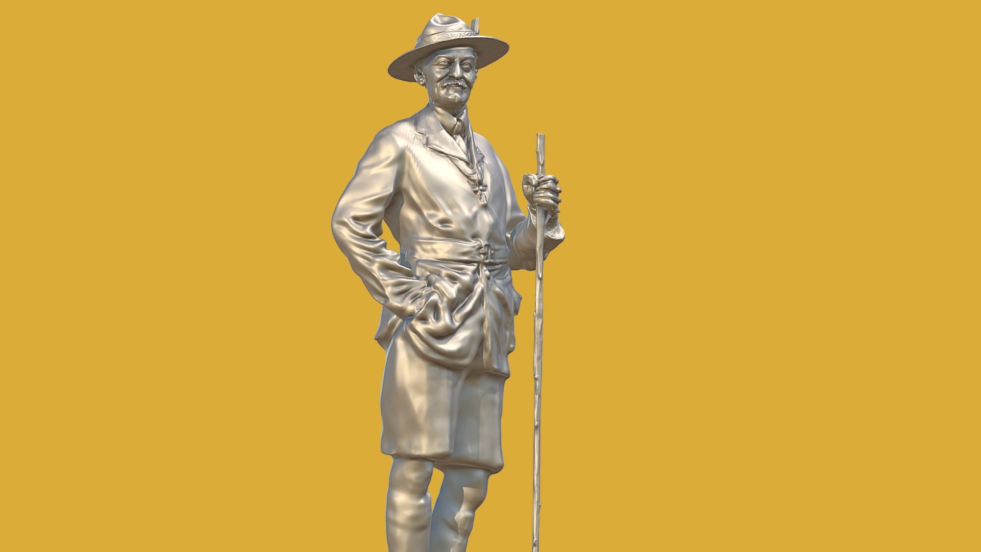 Baden Powell Sculpt - Buy Royalty Free 3D model by lestersculpt ...