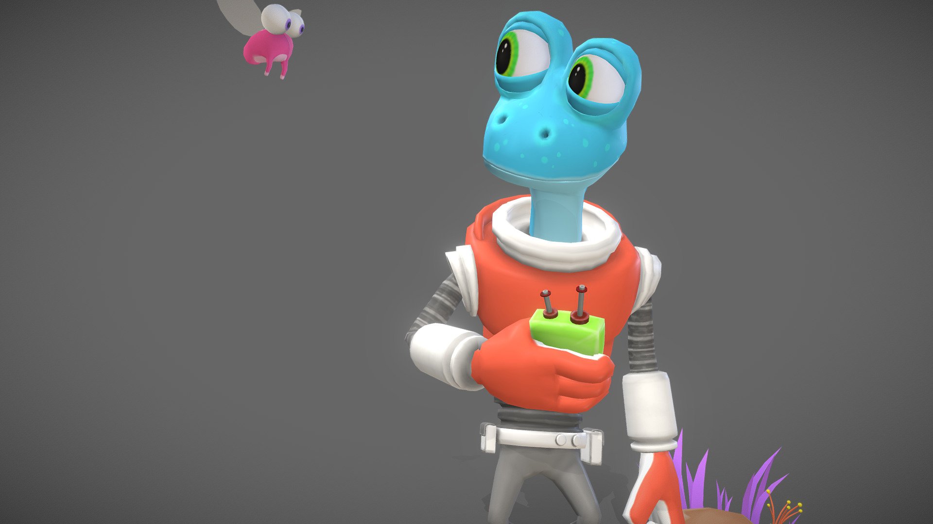 Biologist researching - animation - 3D model by Lionel van der Kolk ...