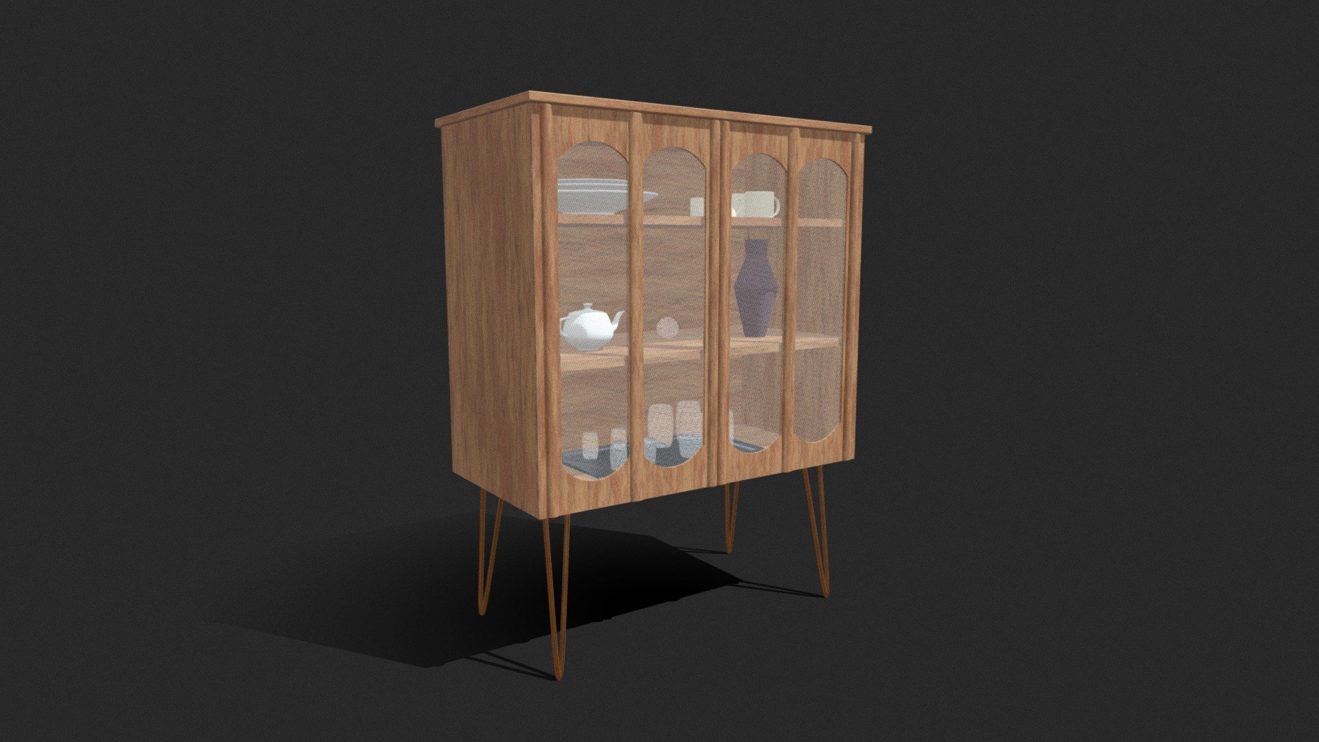 Wooden Showcase - Buy Royalty Free 3D model by Navjot (@developrstore ...