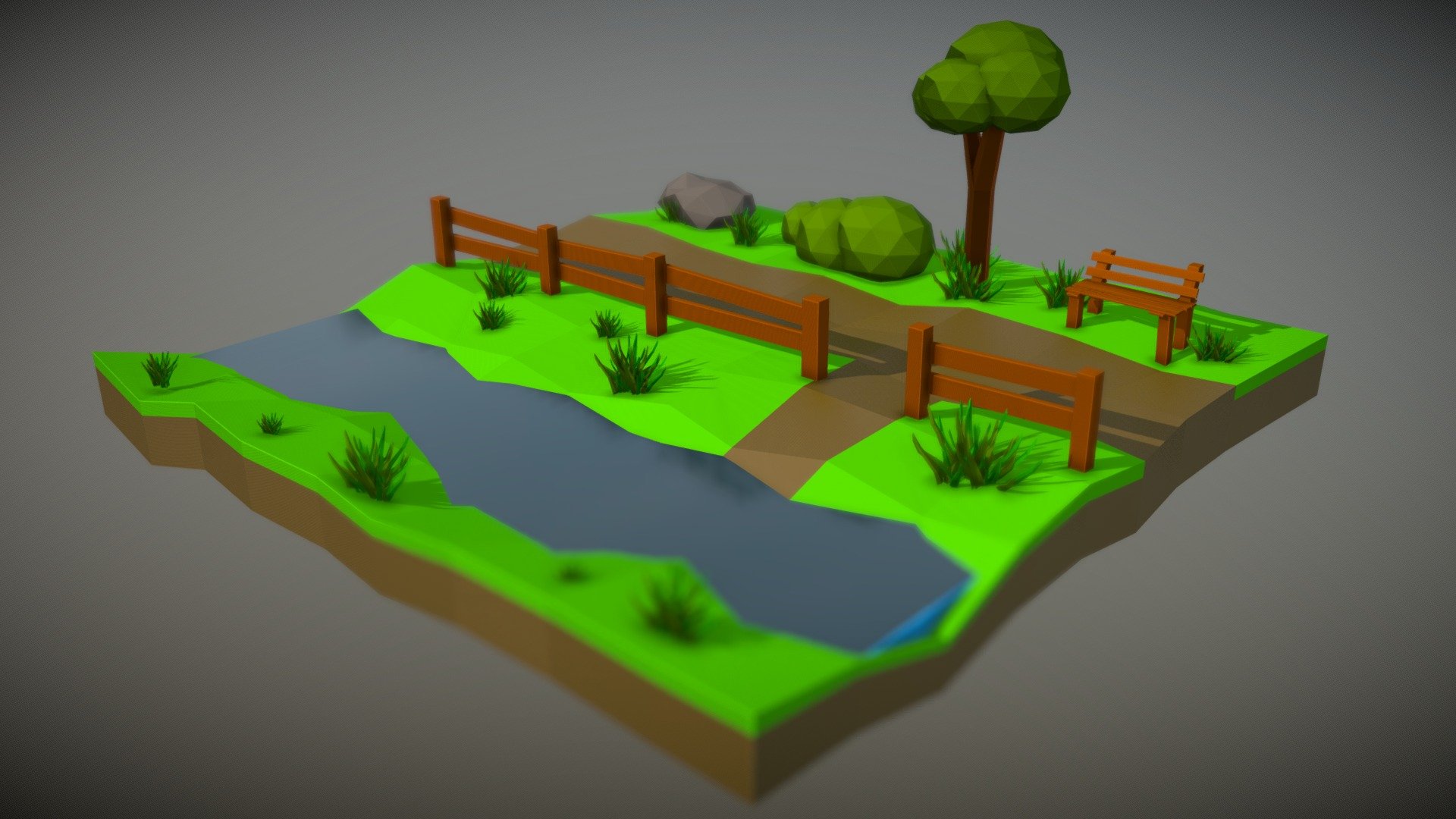Low Poly Level - Download Free 3D model by gregcat12 [c9d9898] - Sketchfab