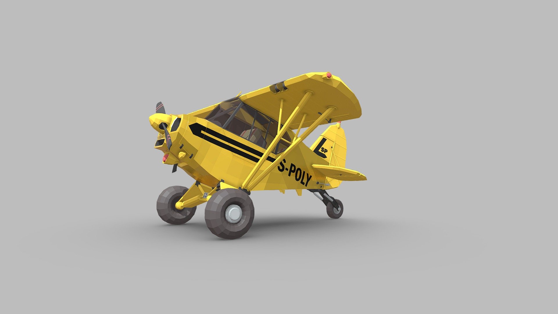 Mini Piper PA - 18 Super Cub - Buy Royalty Free 3D model by Sofyan ...