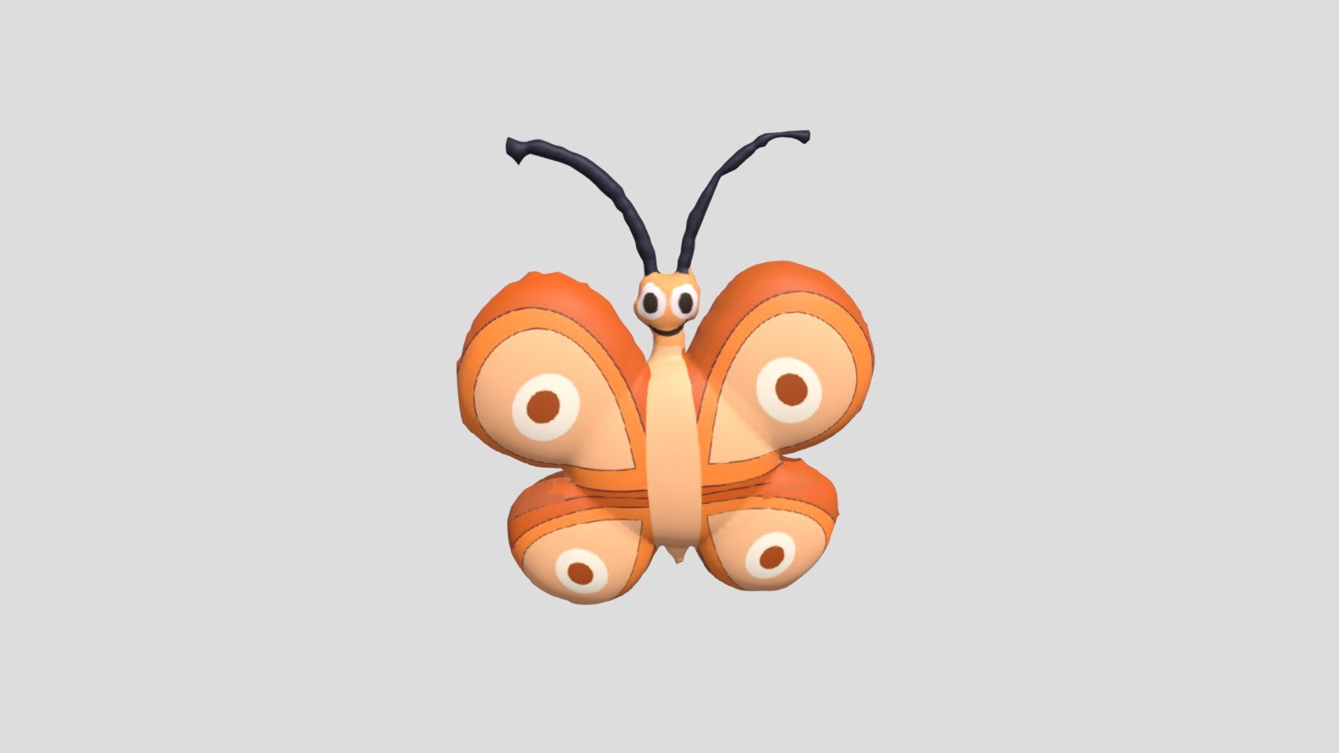 kupu 2 - 3D model by reniramdaniah02 [c9da579] - Sketchfab