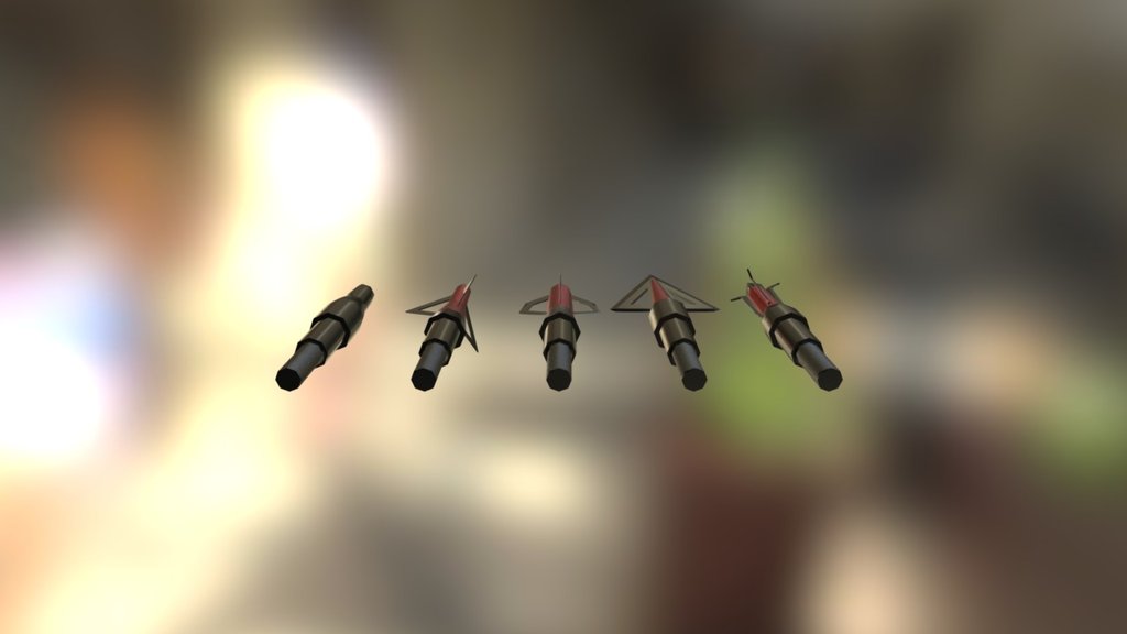 Modern Arrowheads - 3D model by MyPBRStuff (@coligularising) [c9daca4 ...