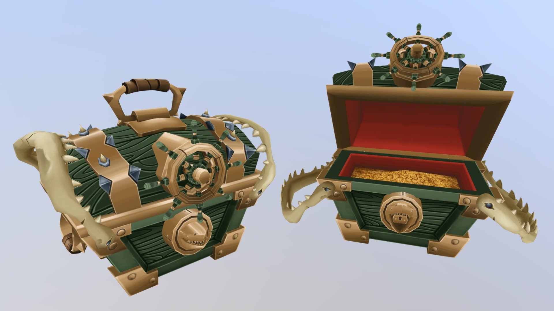 Shark Chest - 3D model by Will Clark (@WillAClark) [c9db13b] - Sketchfab