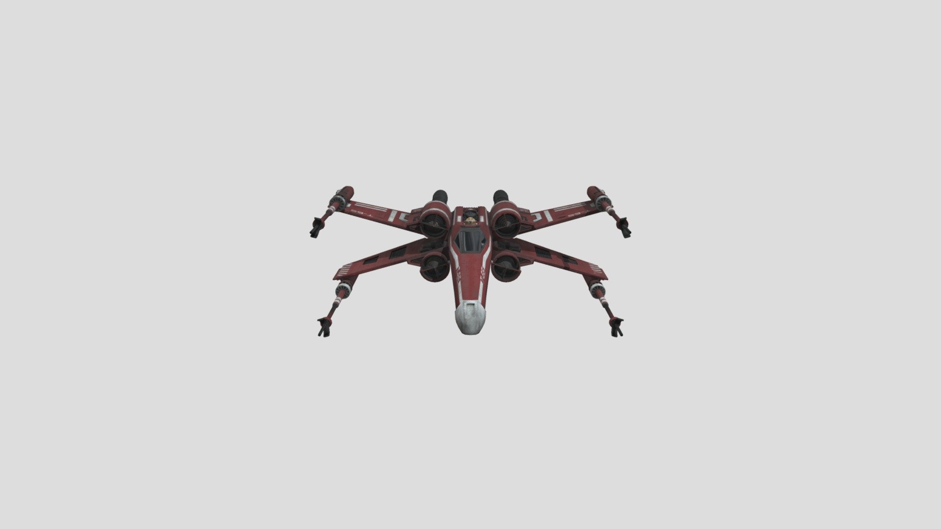 Red-x-wing starwars - 3D model by dababy (@coded71) [c9db3de] - Sketchfab