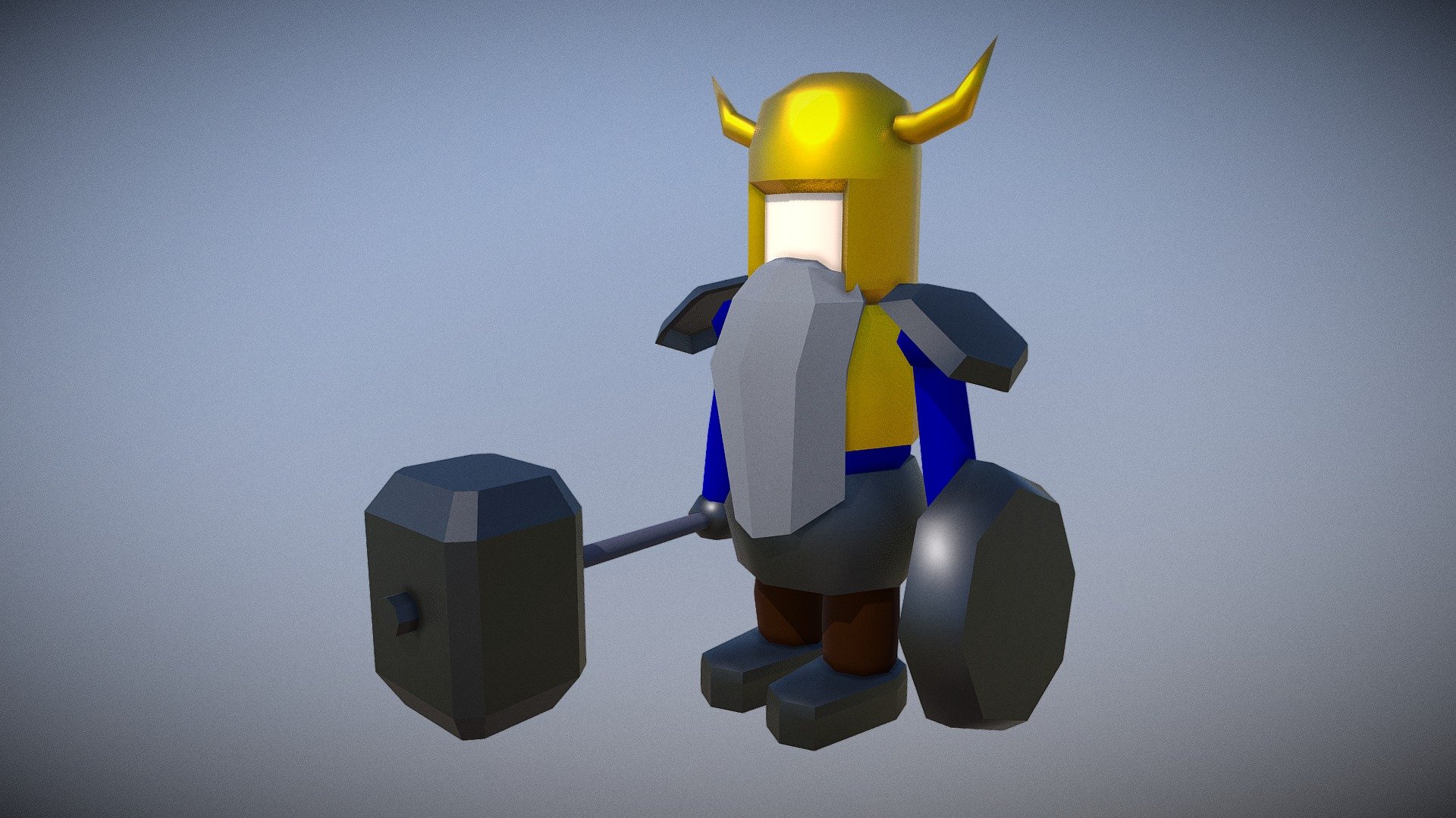 Low Poly Dwarf King (Rigged) - Download Free 3D model by Yanez Designs ...
