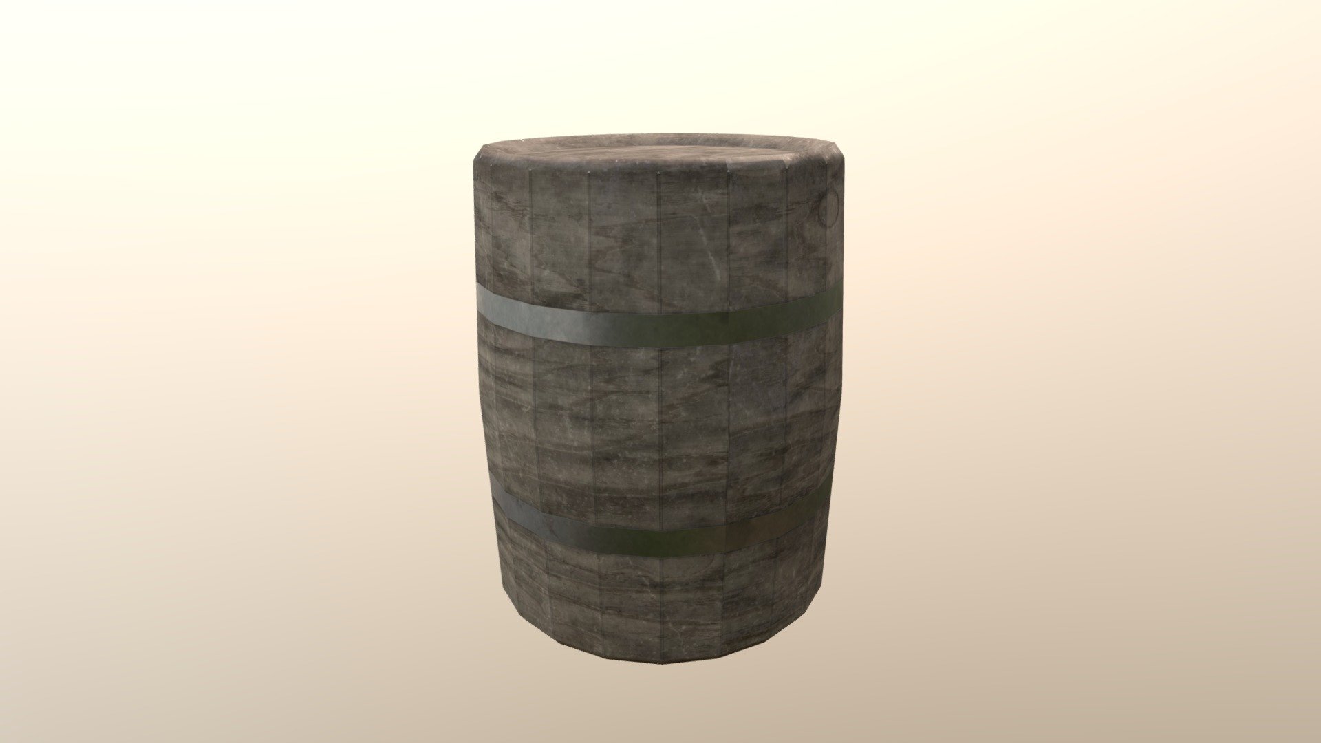 LOW POLY Barrel - 3D model by Zero1311 [c9de00c] - Sketchfab