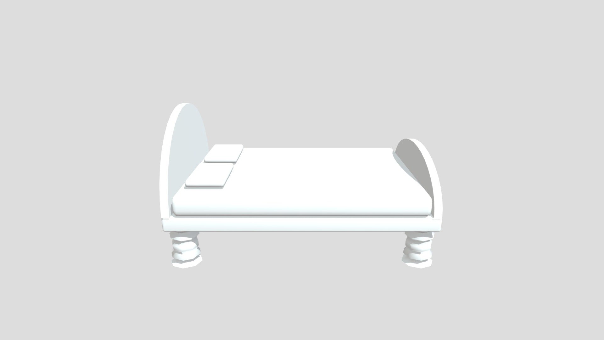 Bed - Download Free 3D model by Kaidran (@devanshshah06562) [c9de602 ...
