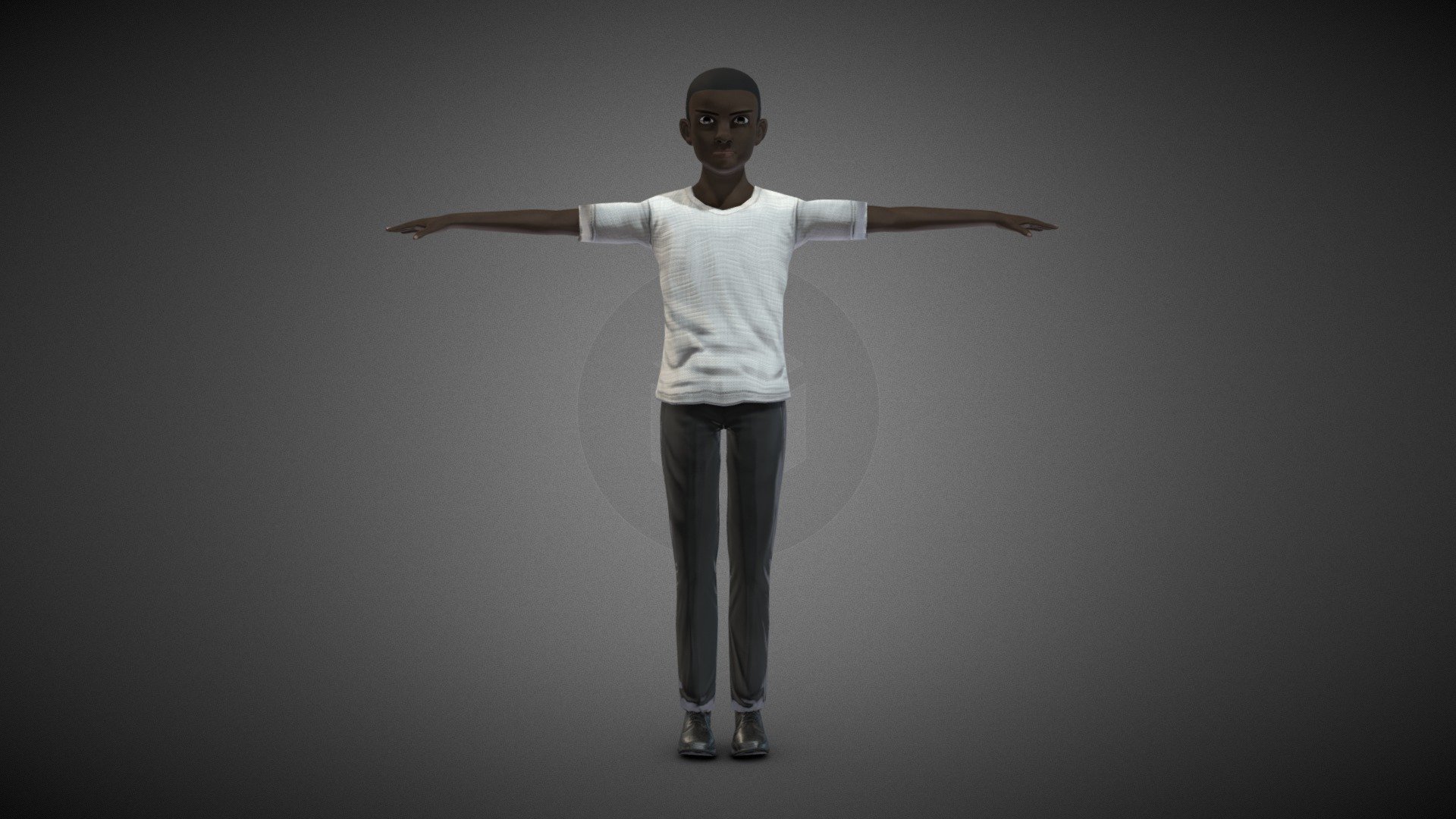Black Boy Rigged Ready For Ue4 - Download Free 3D model by ...
