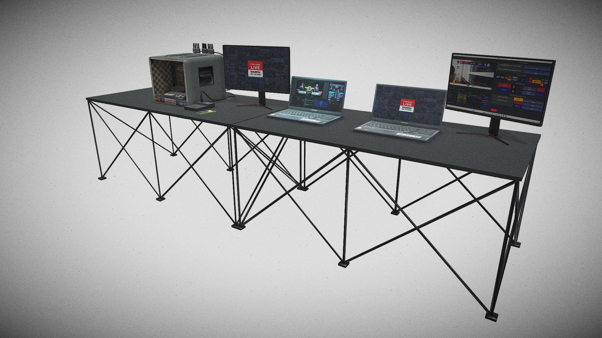 OB LIVE STREAM SETUP KHONKAEN THAILAND - Download Free 3D model by ...