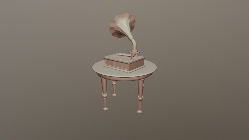 Phonograph - 3D model by DavidLuong [c9e0dae] - Sketchfab