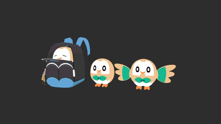 Rowlet 3D models - Sketchfab
