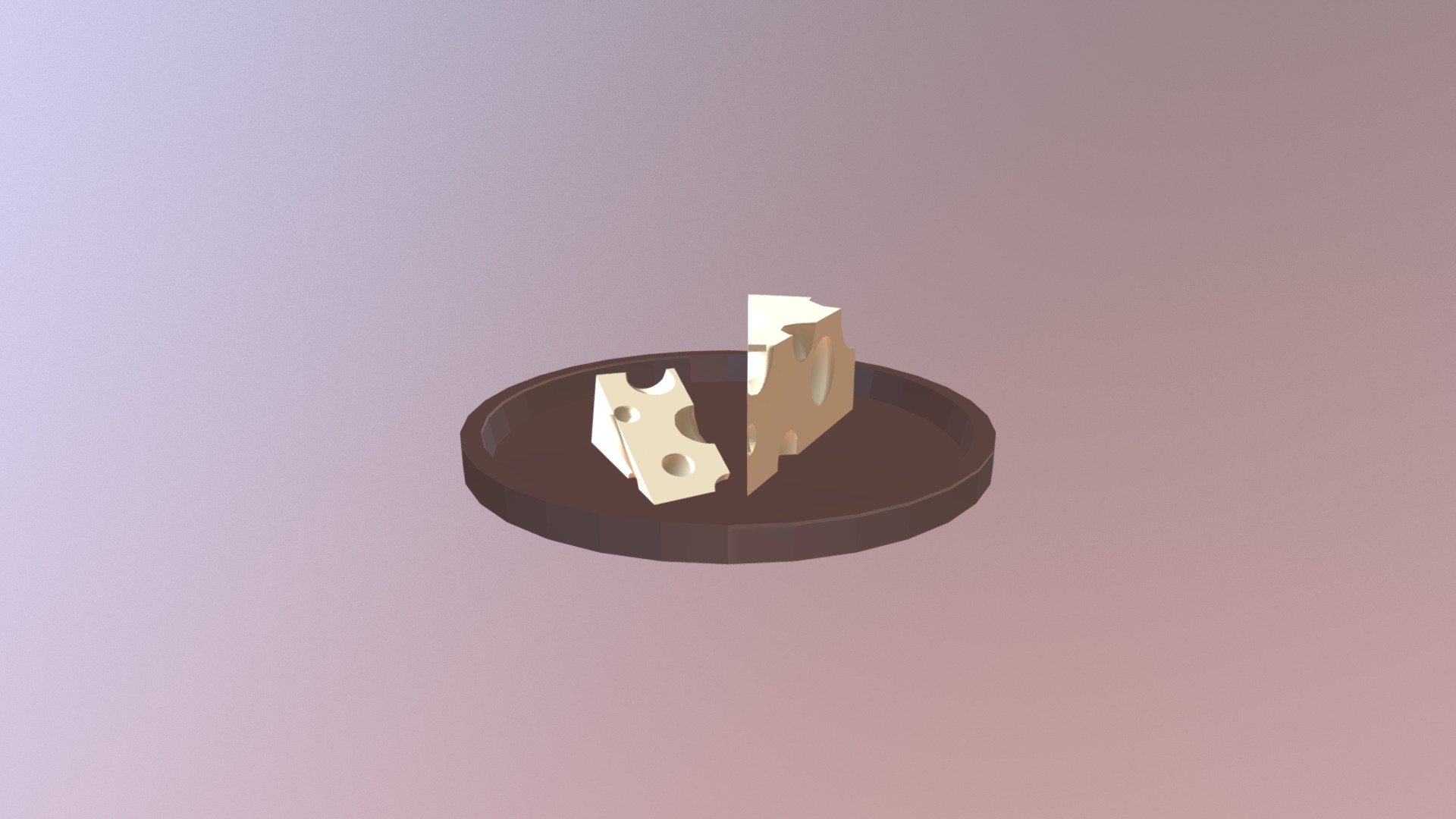 Cheese low poly - 3D model by Charlotte.Sieess [c9e1ffb] - Sketchfab