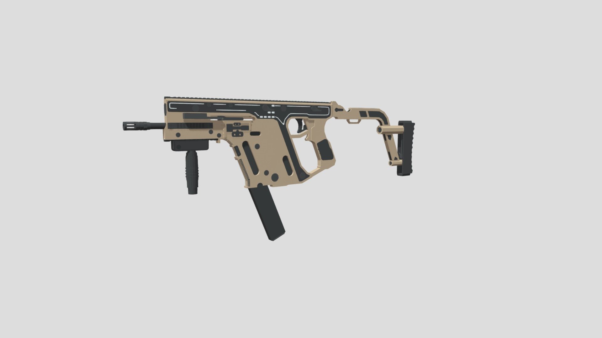 Minecraft Kriss Vector - 3D model by Berdoze [c9e41a5] - Sketchfab