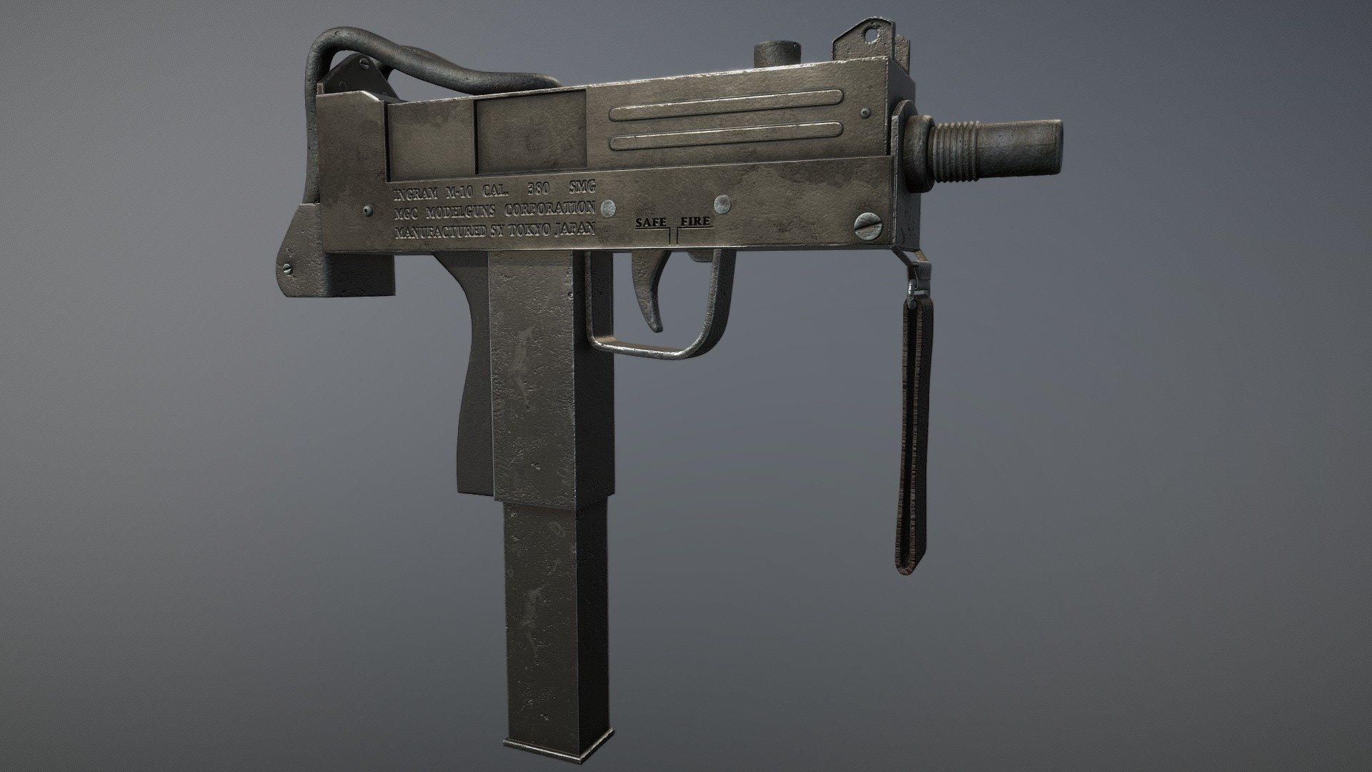 Ingram MAC-10 - 3D model by DeusXx [c9e5648] - Sketchfab