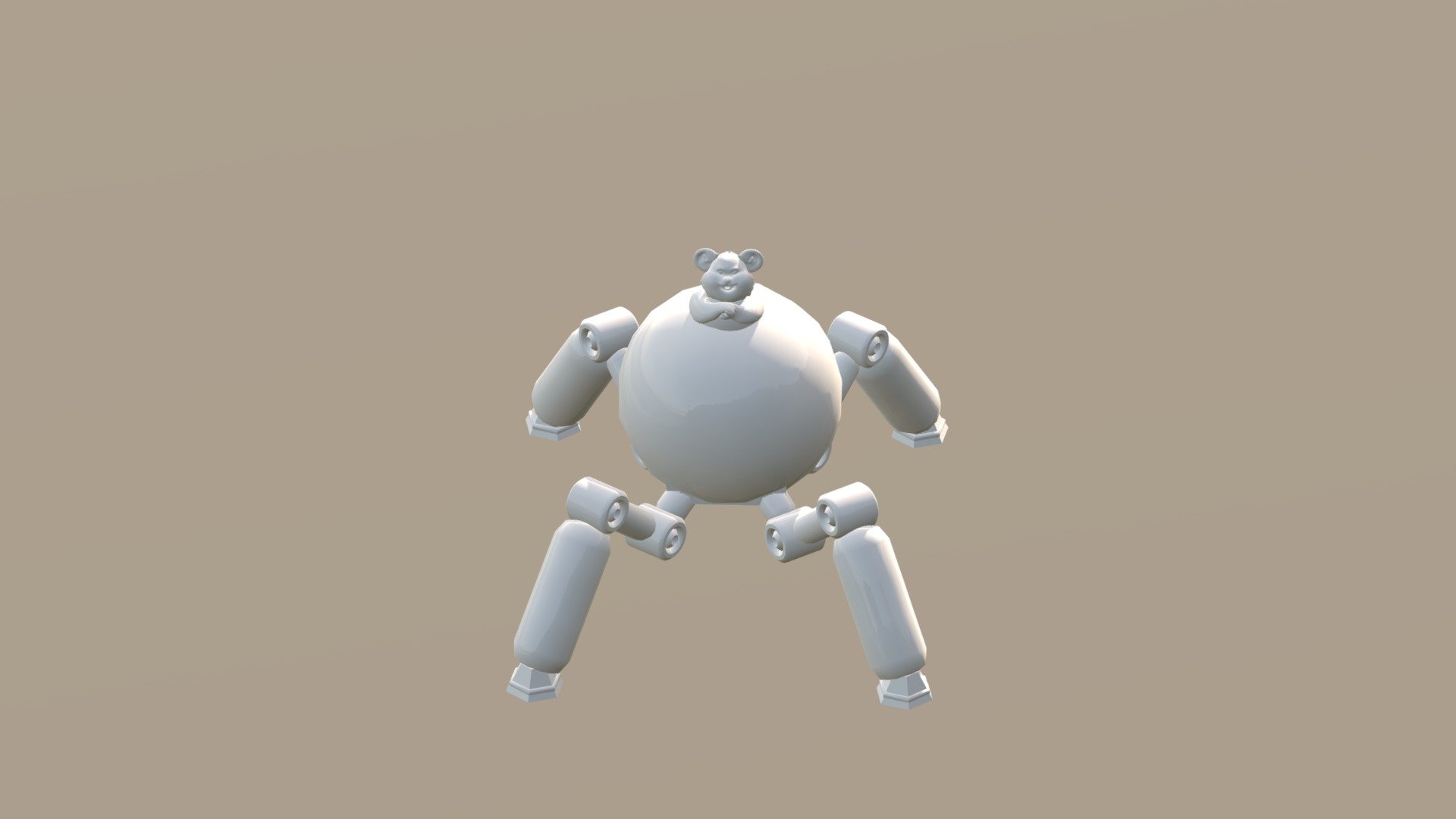 hamster in mech test no texture - 3D model by oliverdakid [c9e729a ...