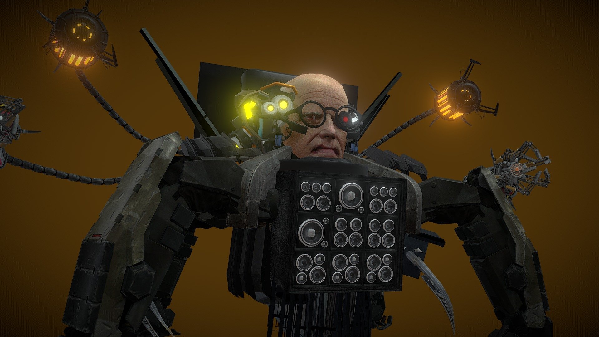 Scientist Toilet Mech (Spidarrund) - Download Free 3D model by Elite ...