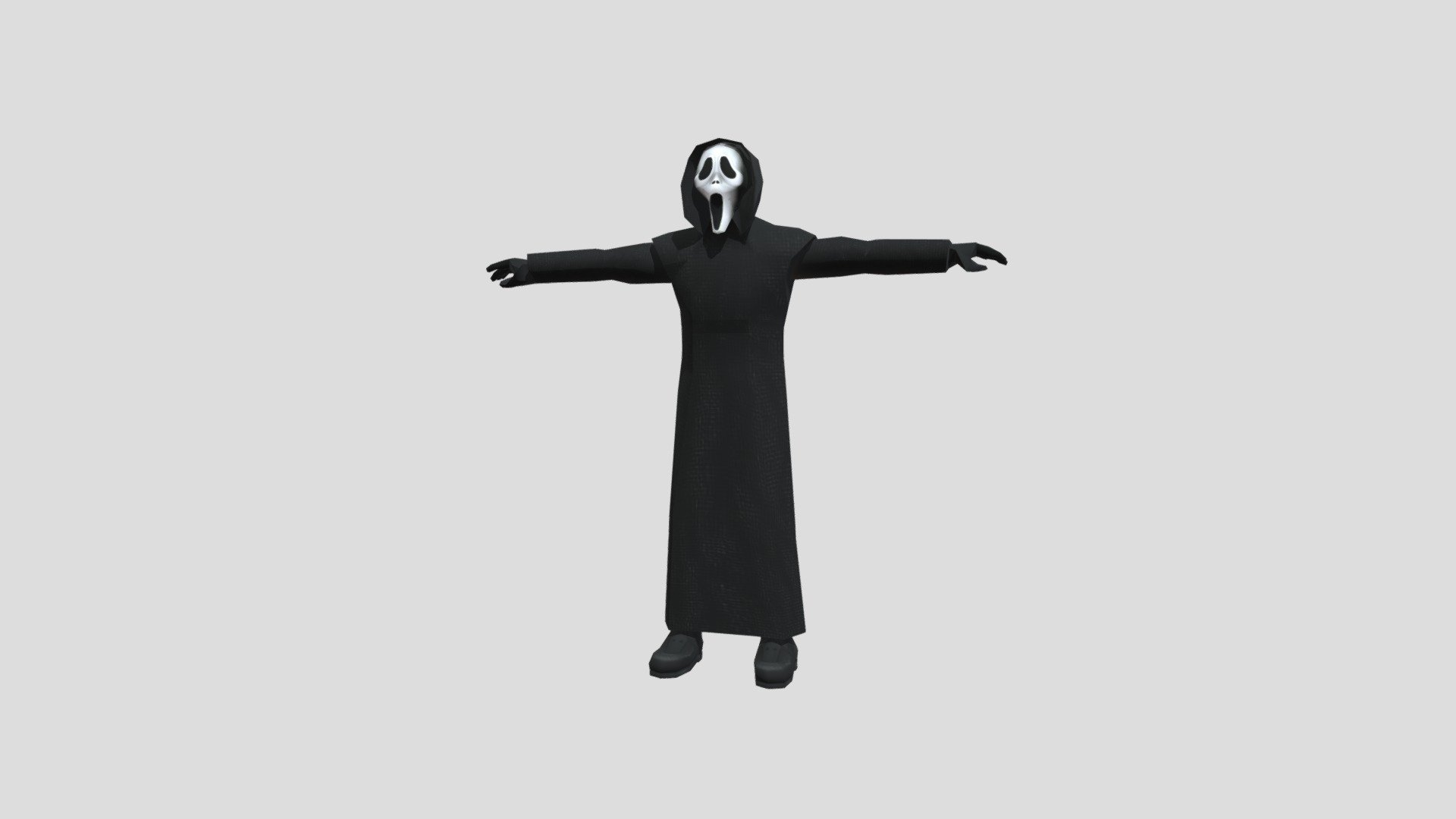 Ghost Face Animated Low Poly - Download Free 3D model by garwri115 ...