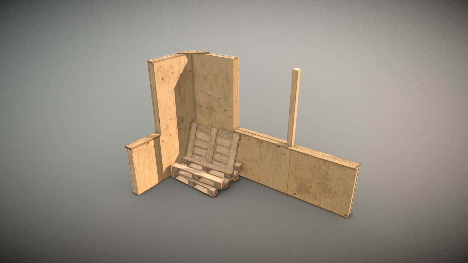 Plywood L-shaped cover - 3D model by Sakari Games (@sakarigames ...