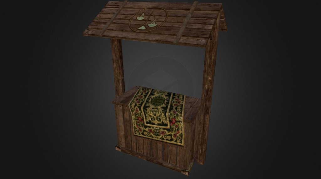 Skywind - Hlaalu Stalls - Poor Stall - 3D model by Ronaaz [c9ed904 ...
