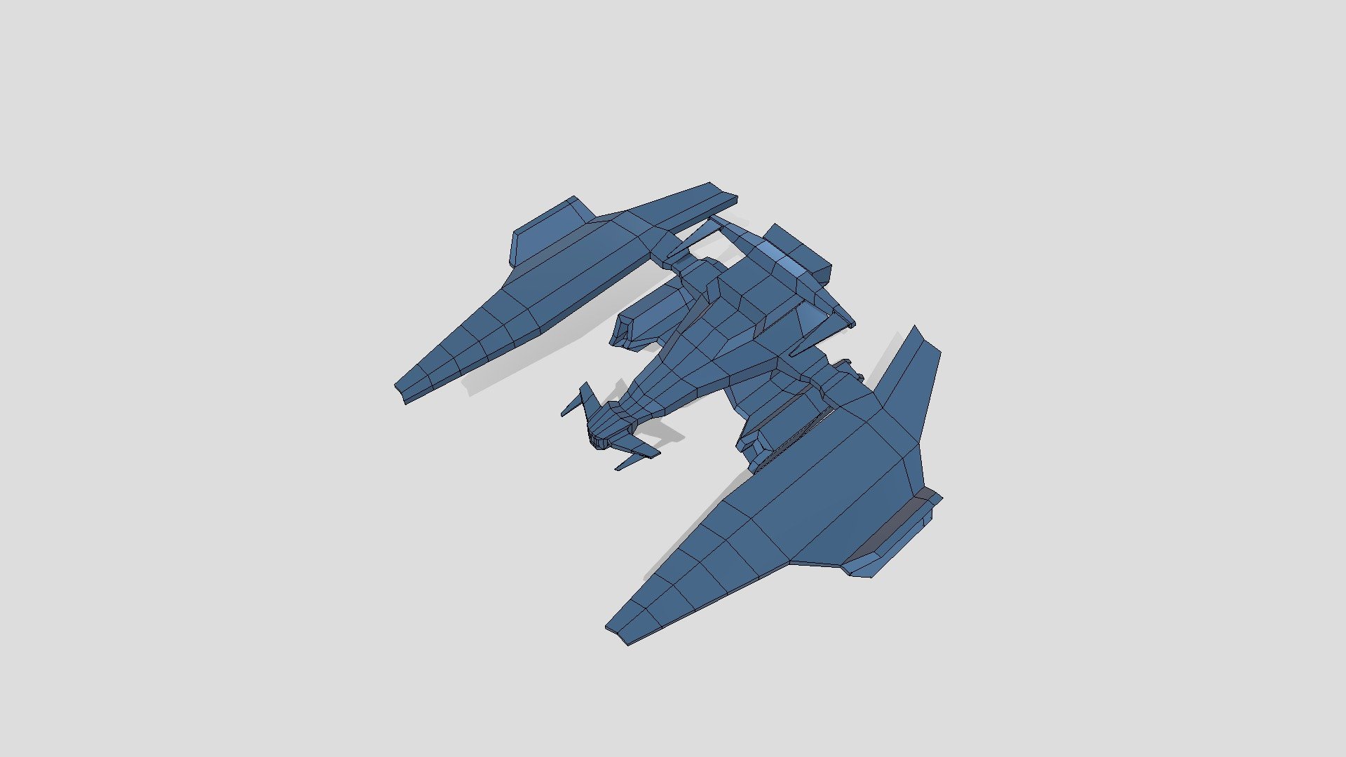 Low poly spaceship - Download Free 3D model by Ssass ...