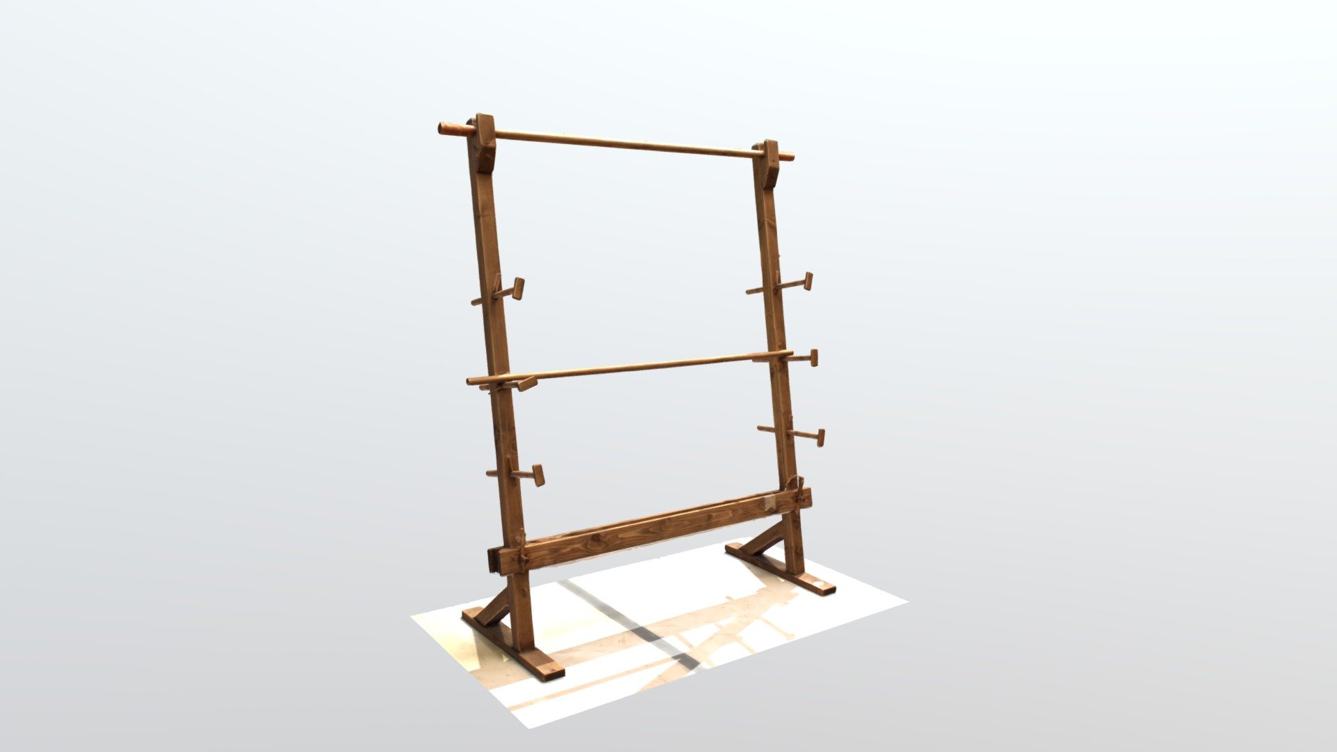 Reproducción de un telar vertical romano - 3D model by Leyre_MR ...