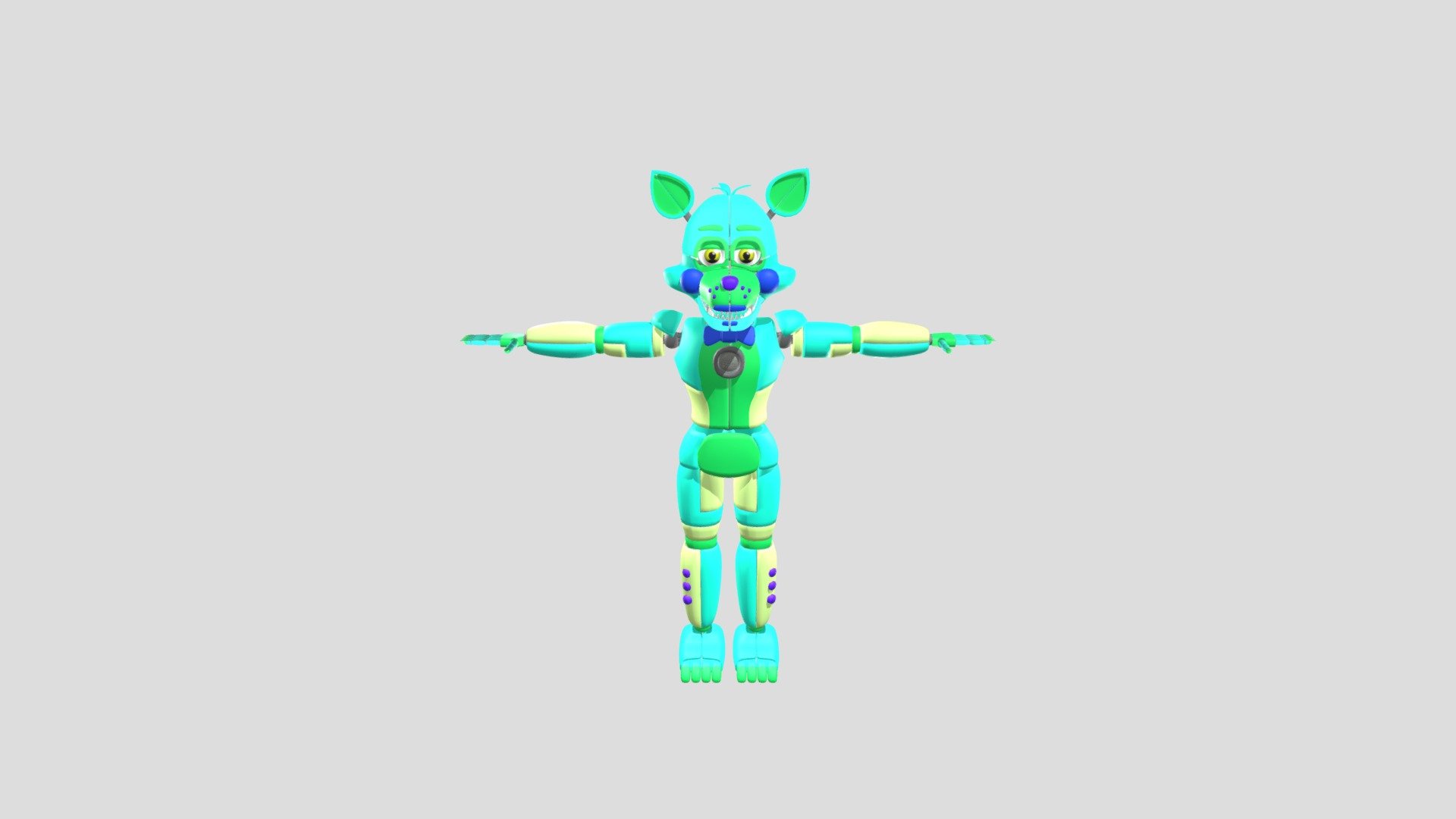 fnaf-sister-location-funtime-foxy-v2 - Download Free 3D model by That ...