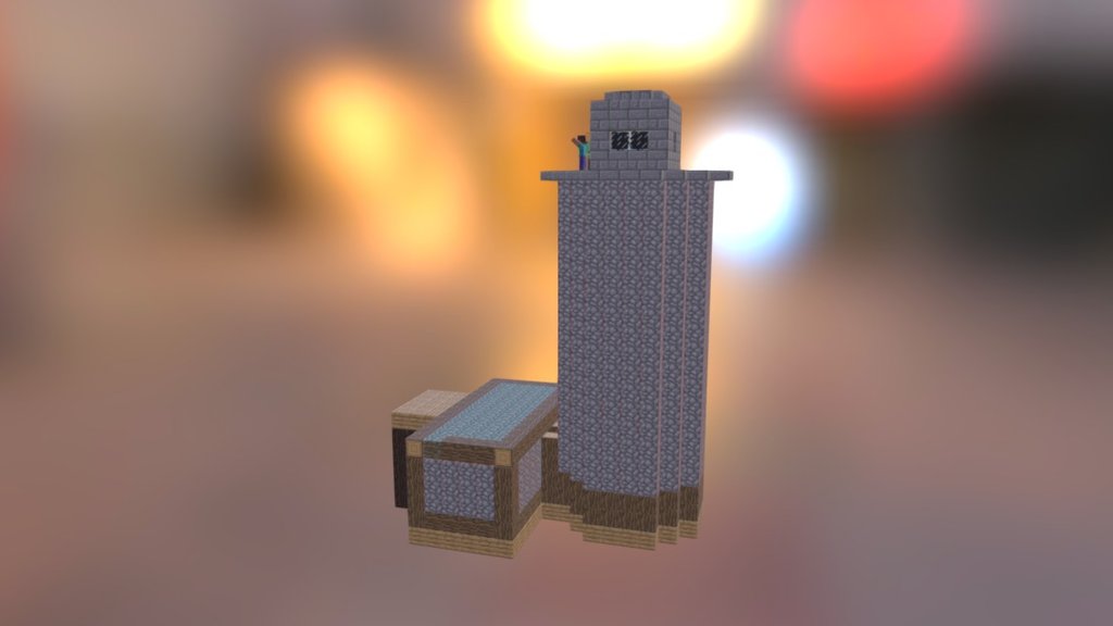 Minecraft 3D WatchTower - Download Free 3D model by Tom Coldenhoff ...