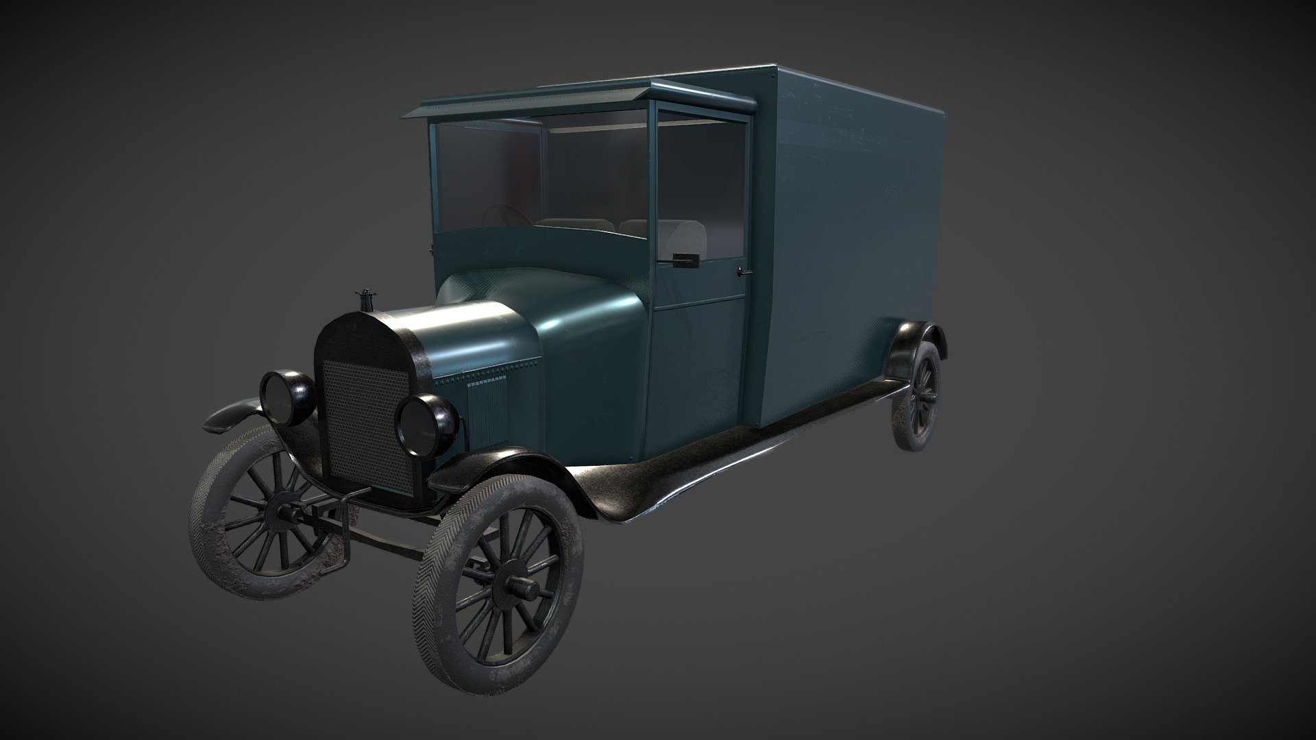 Ford Model TT - Box Truck - Buy Royalty Free 3D model by Signafort ...