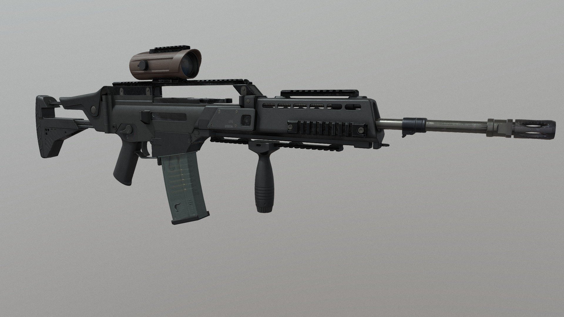 HK G36 A3 - 3D model by Art0mis [c9fb55f] - Sketchfab