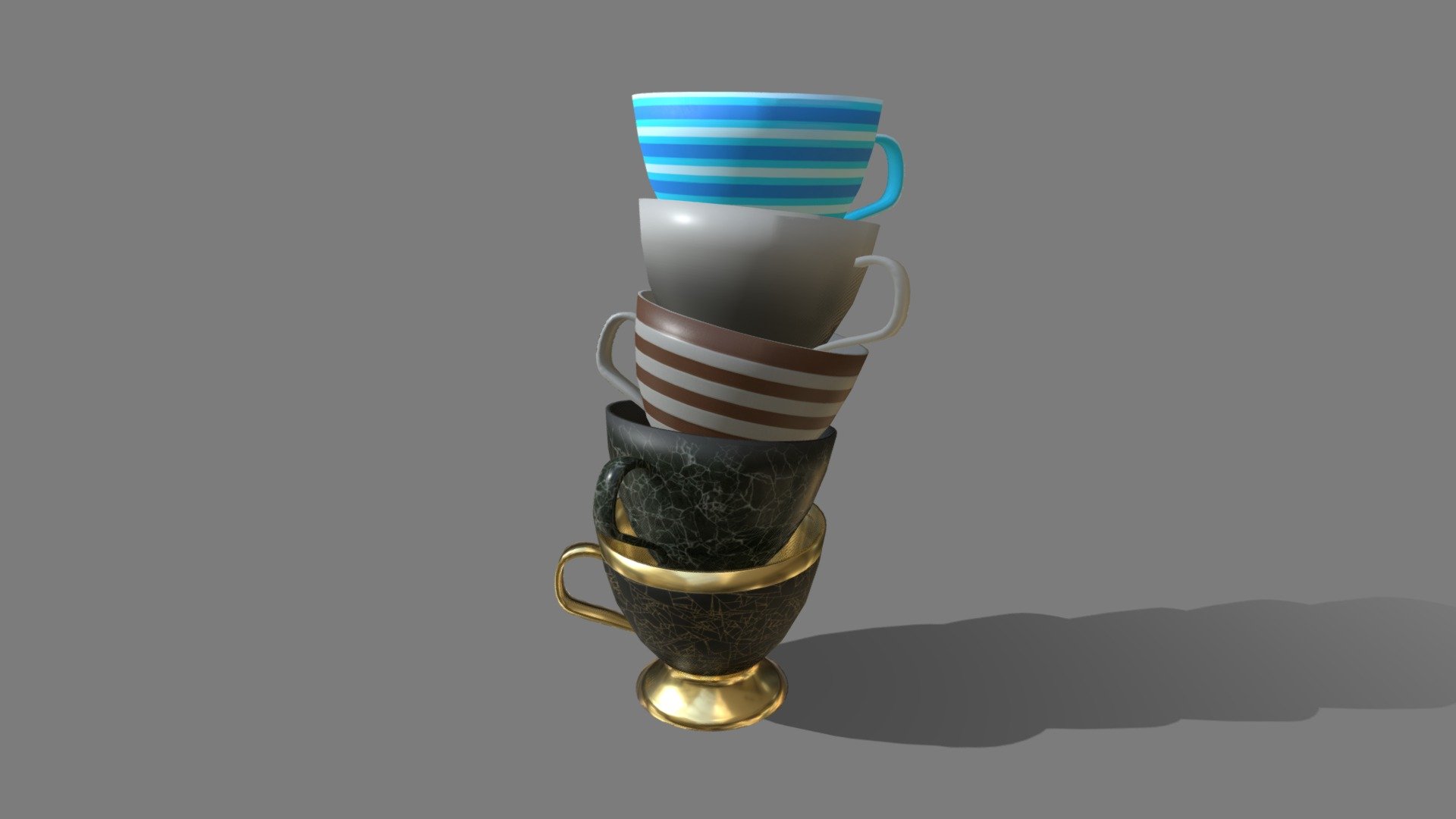 Cup Stack - 3D model by Xeo-Tear [c9fdafe] - Sketchfab