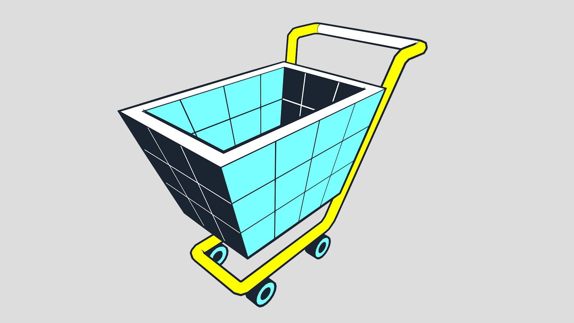 Toon Trolley - Download Free 3D model by psychrome [c9fefcc] - Sketchfab