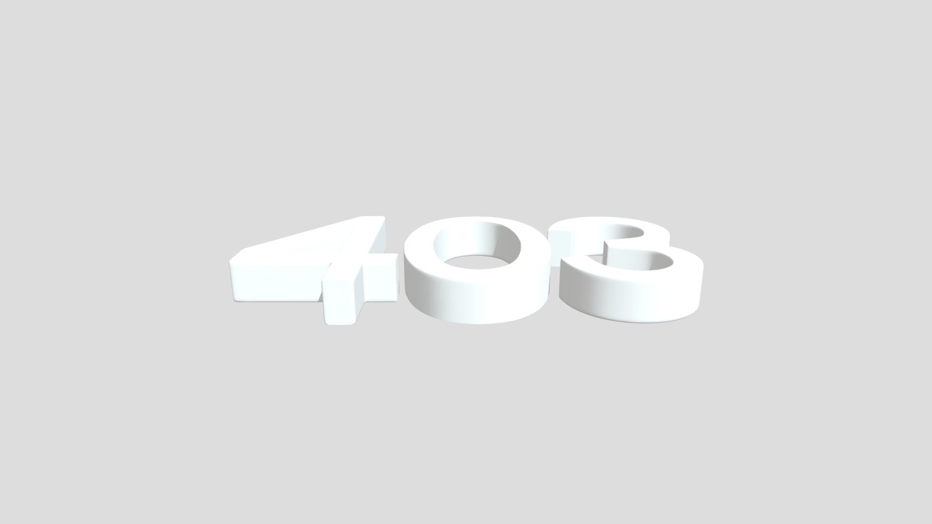 403 number - Download Free 3D model by tuananhtran [ca0107e] - Sketchfab