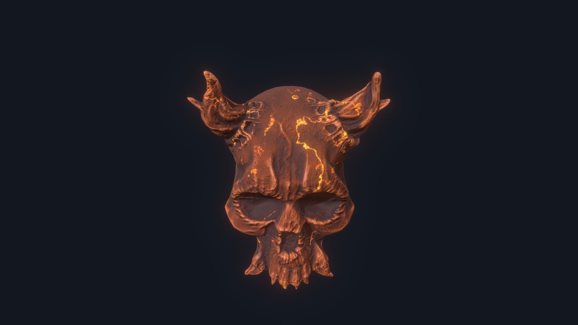 Stylised skull sculpt - 3D model by Alexandre (@3dil20.brard) [ca0144c ...