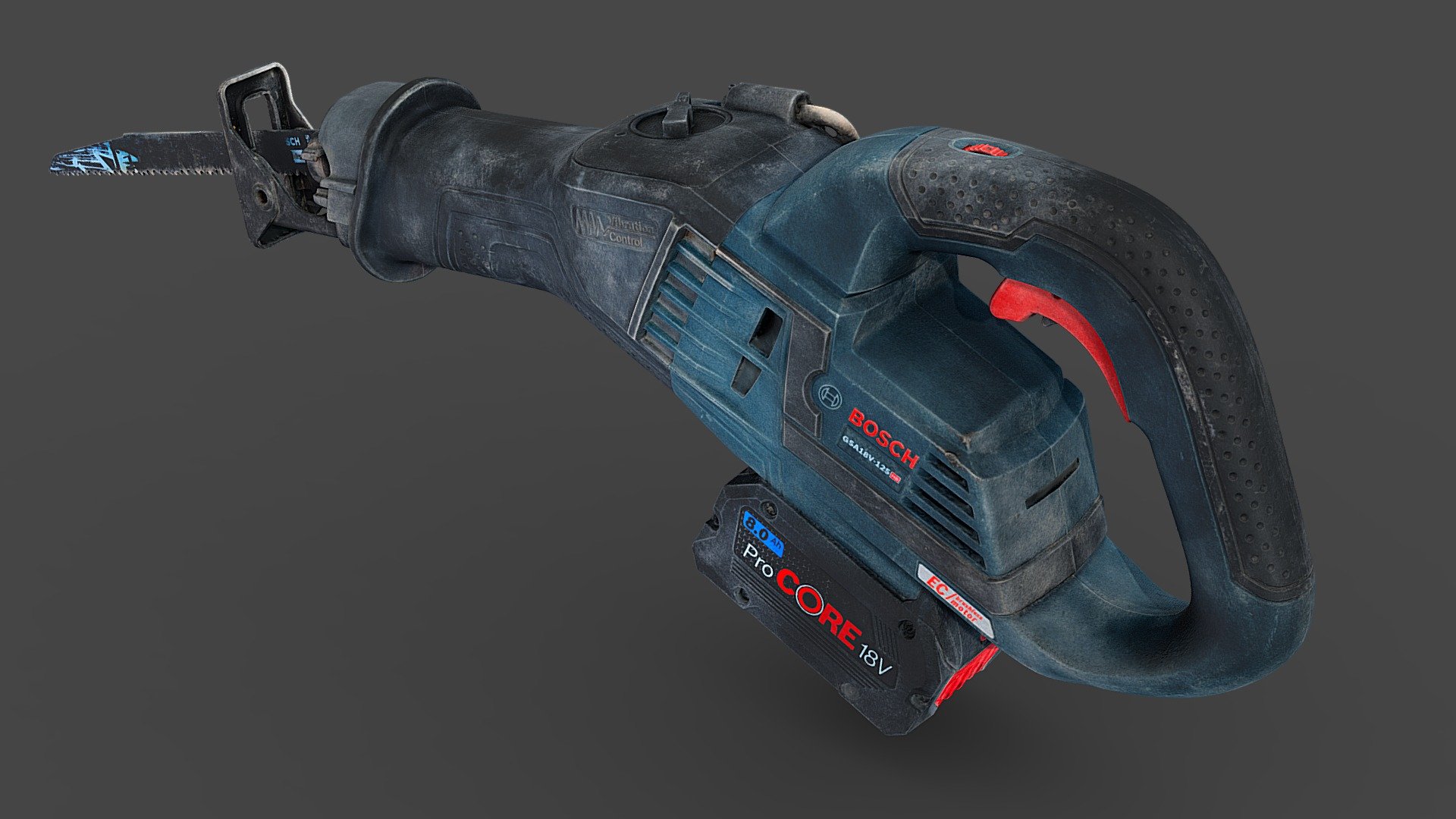 BOSCH GSA 18-V RAW Scan - 3D model by kanistra [ca024f6] - Sketchfab