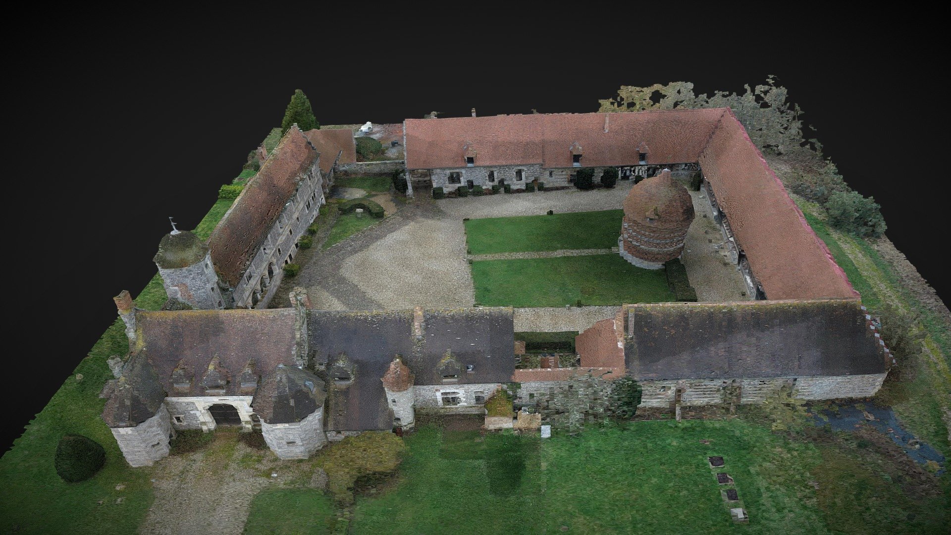 Modélisation 3D Manoir Ango - Buy Royalty Free 3D model by 7CIS ...