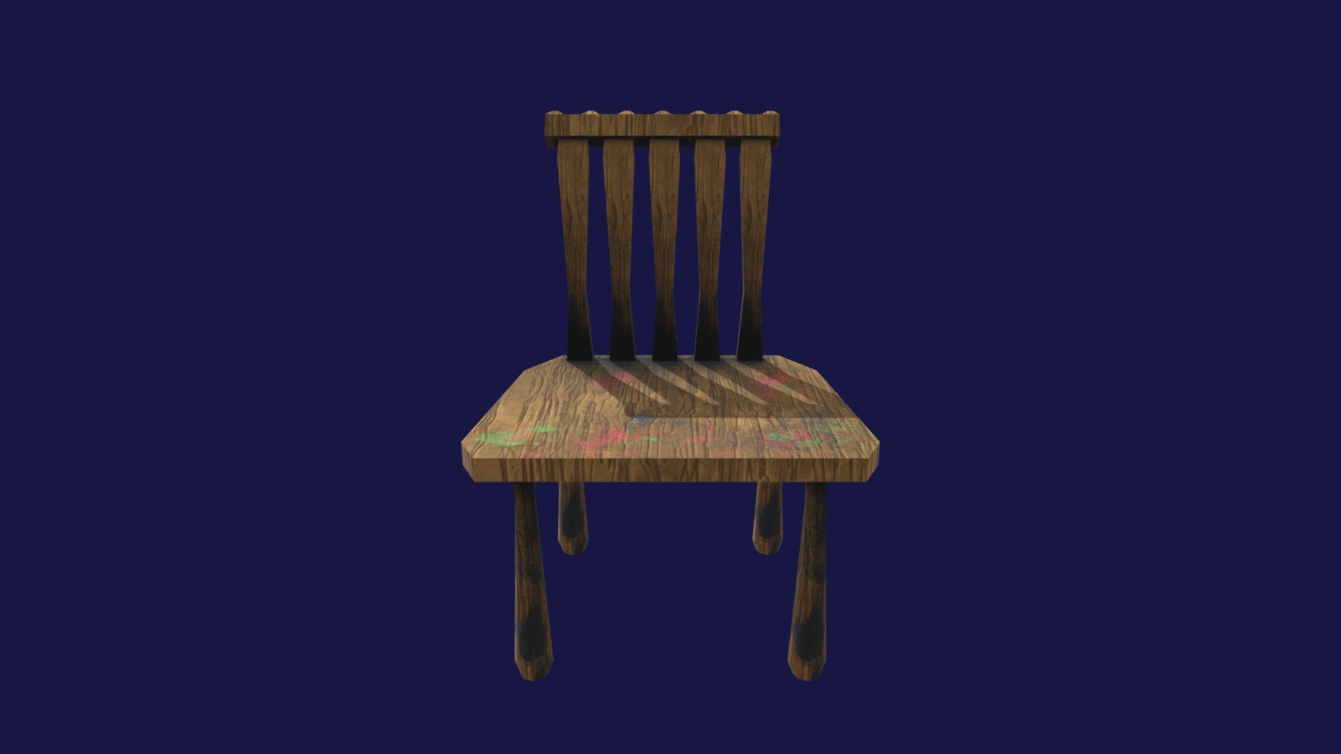 Textured Simple Chair - 3D model by SketchUVme [ca031b4] - Sketchfab