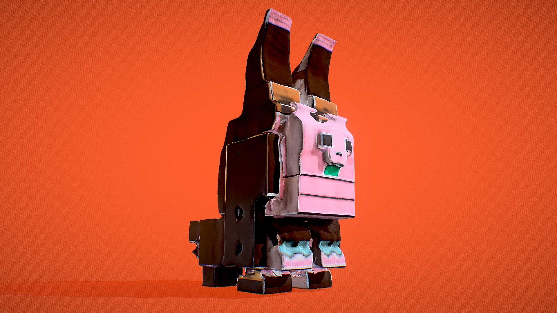Minecraft-style rabbit - Download Free 3D model by Verticle [ca05b51 ...