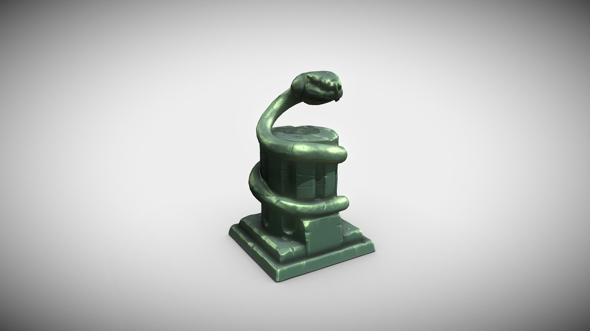 Snake Pillar - 3D model by joshopel [ca07257] - Sketchfab