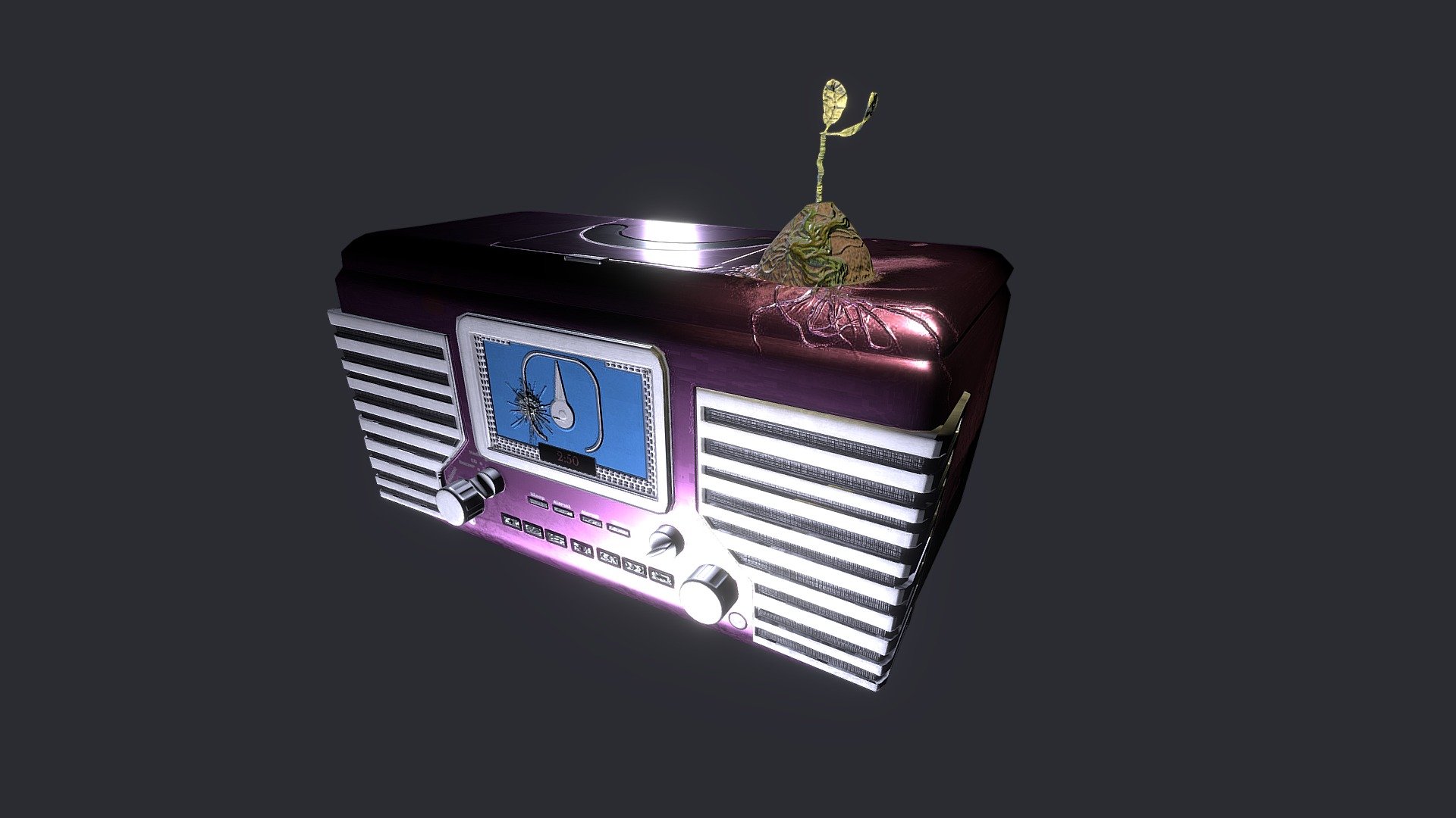 Radio Sprout - 3D model by frosticakes [ca07262] - Sketchfab