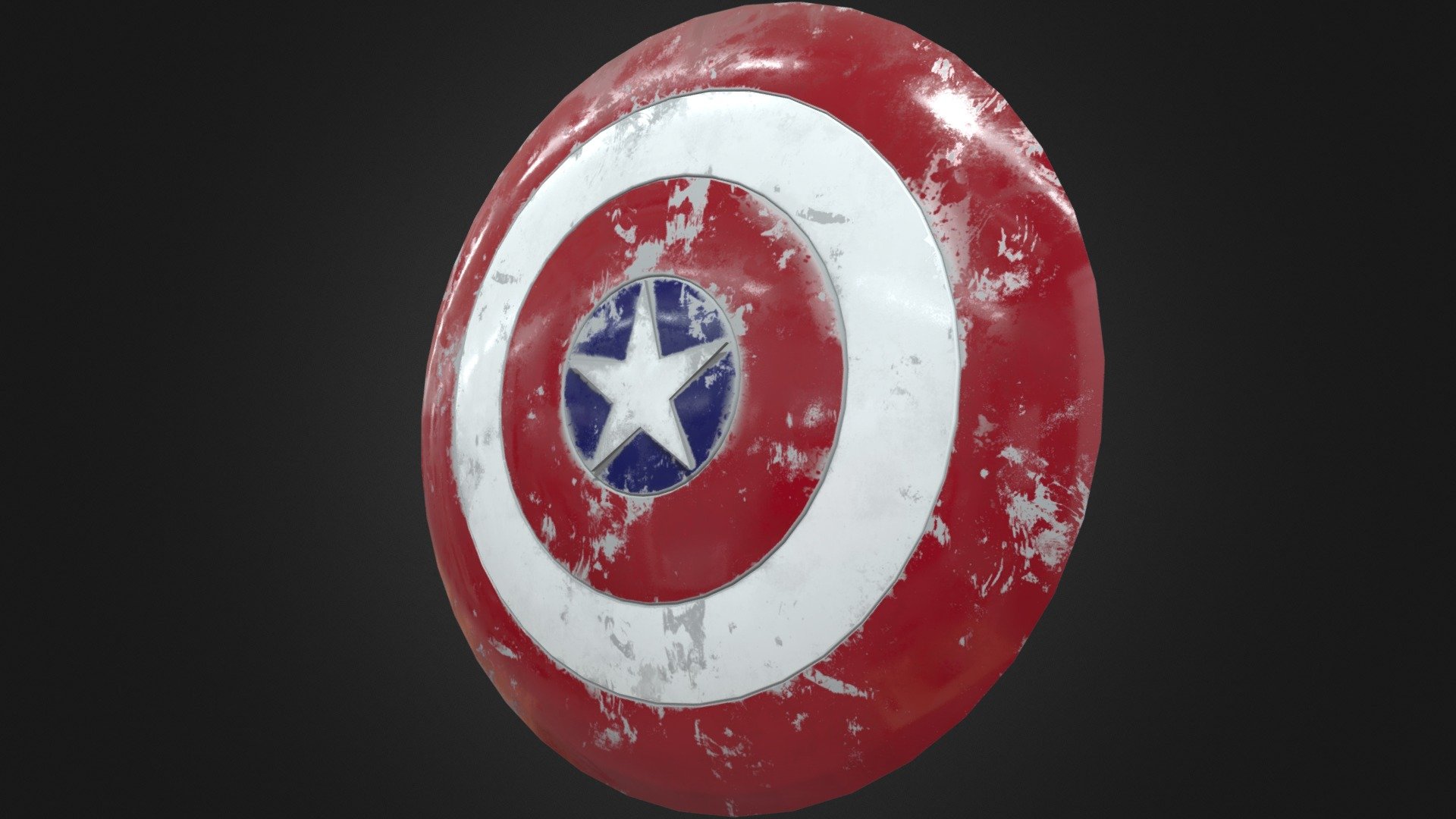 Marvel - Captain America Shield - 3D model by Jamie Plowman (@9PLOWJ91 ...