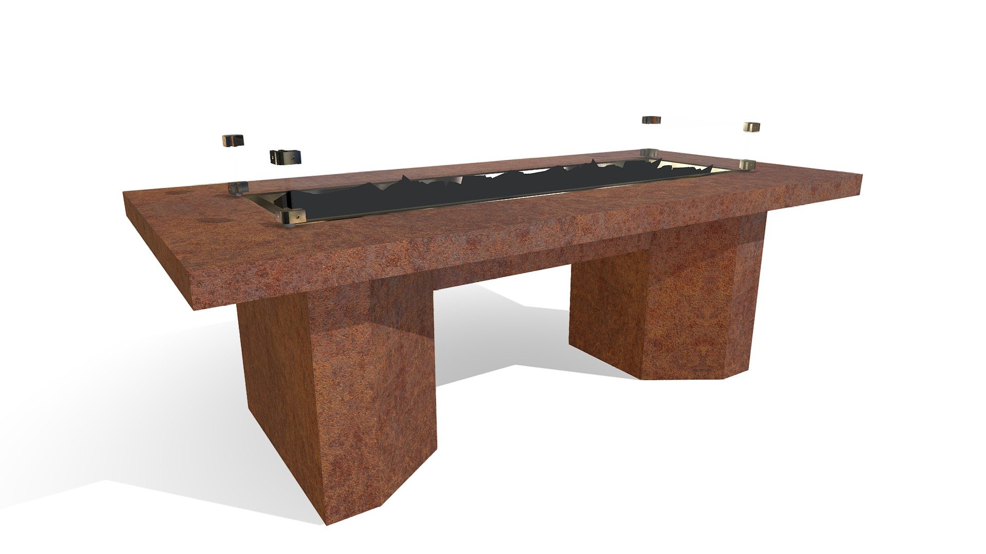 Modofire - Alameda Fire Table - Corten - 3D model by 🔥Modofire ...