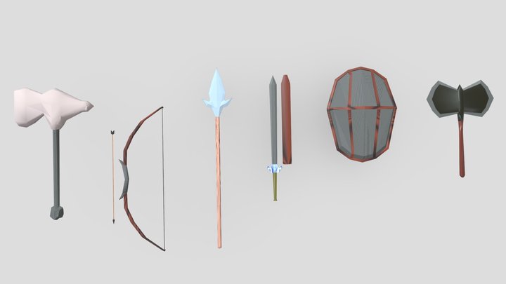 Weapon_set 3D models - Sketchfab