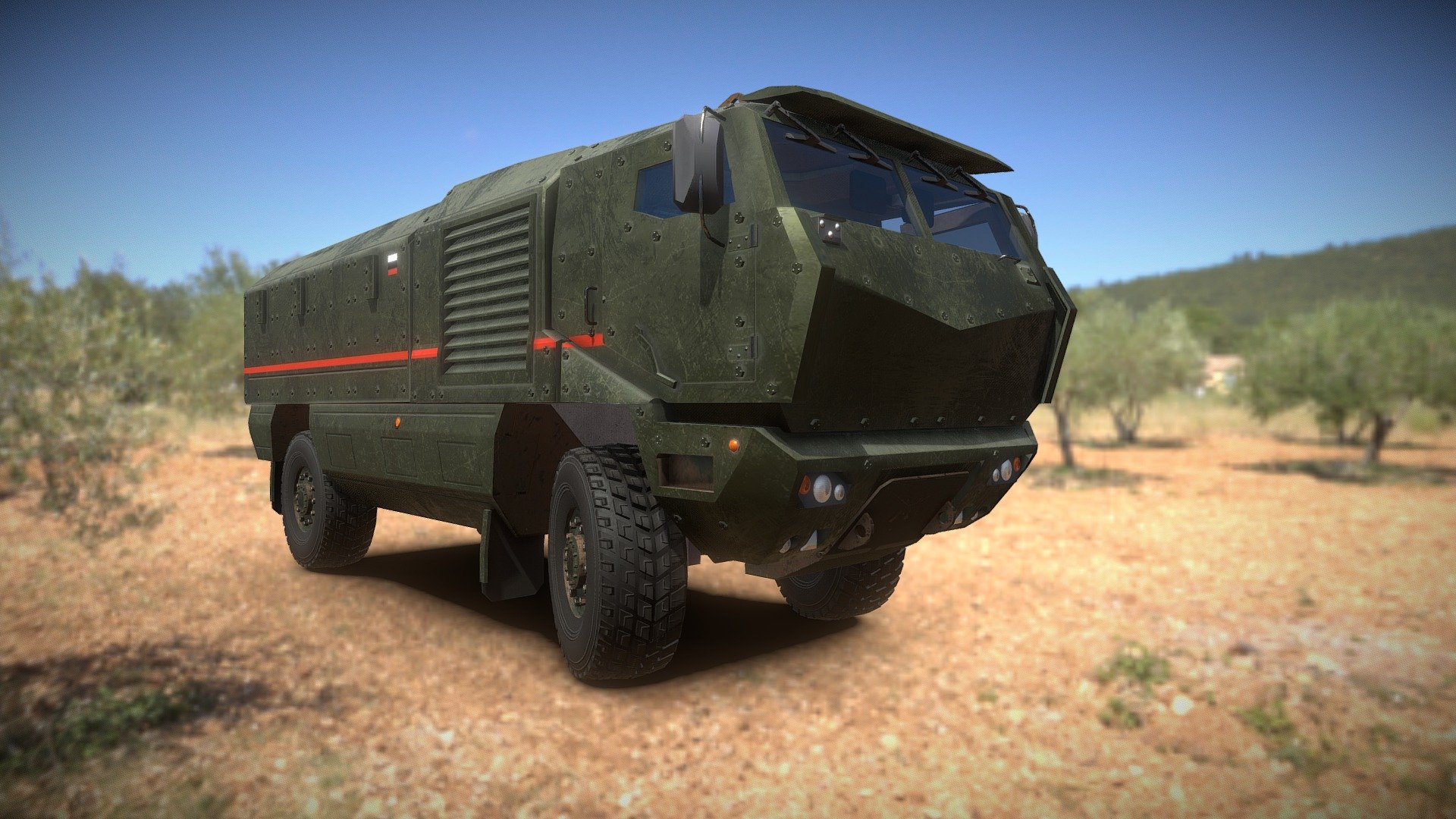 Kamaz Typhoon Buffalo PBR - 3D model by AlexVet (@xalex007xbkru ...