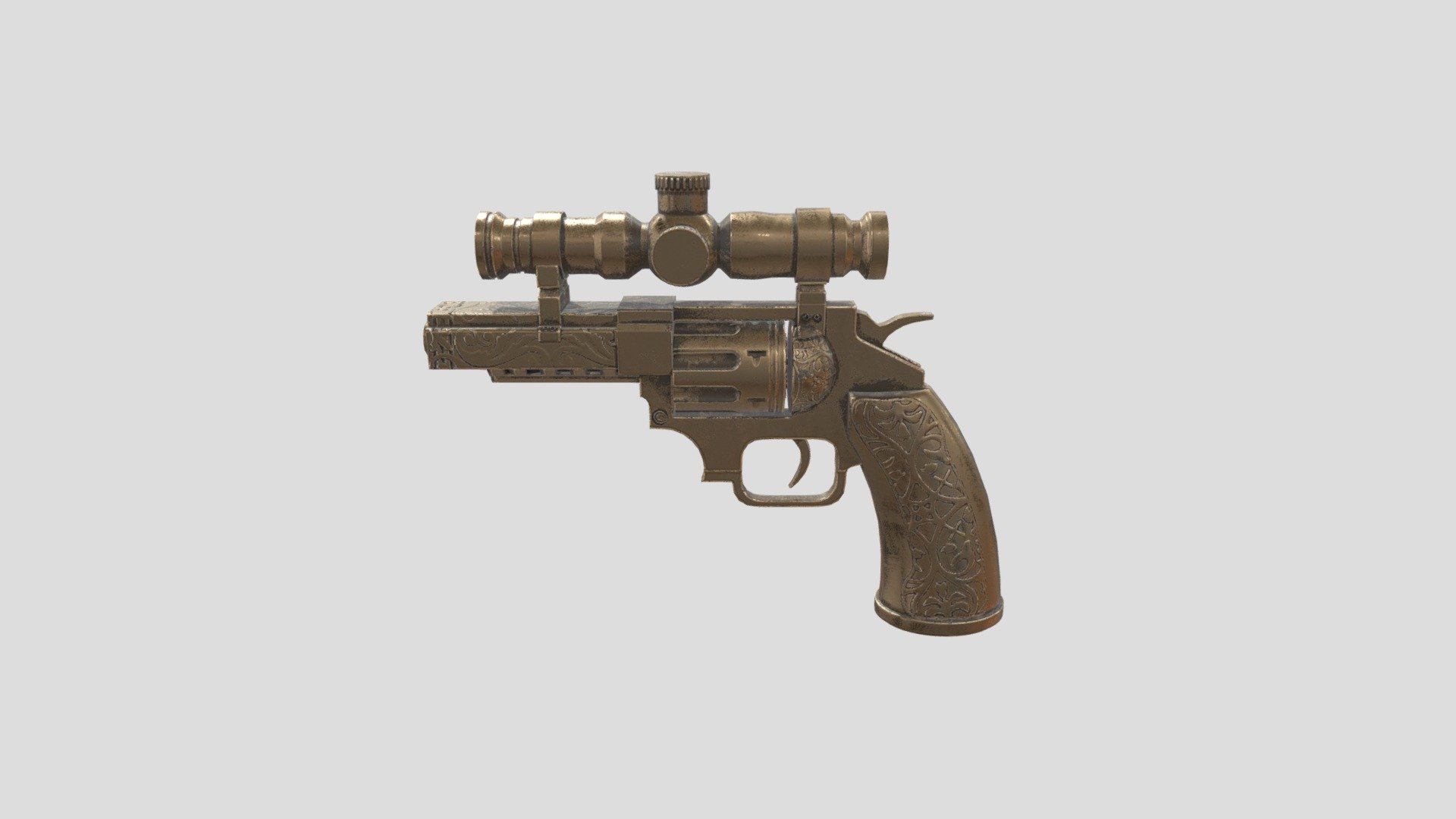 Procedural revolver instance 2 - Download Free 3D model by ghostnoface ...