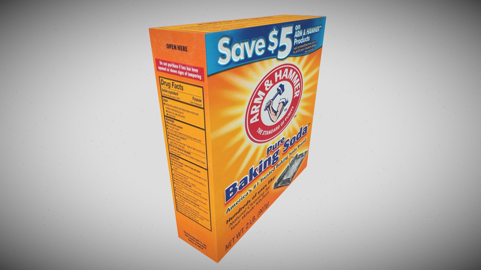 Arm & Hammer Baking Soda Box - Download Free 3D model by streetpharmacy ...