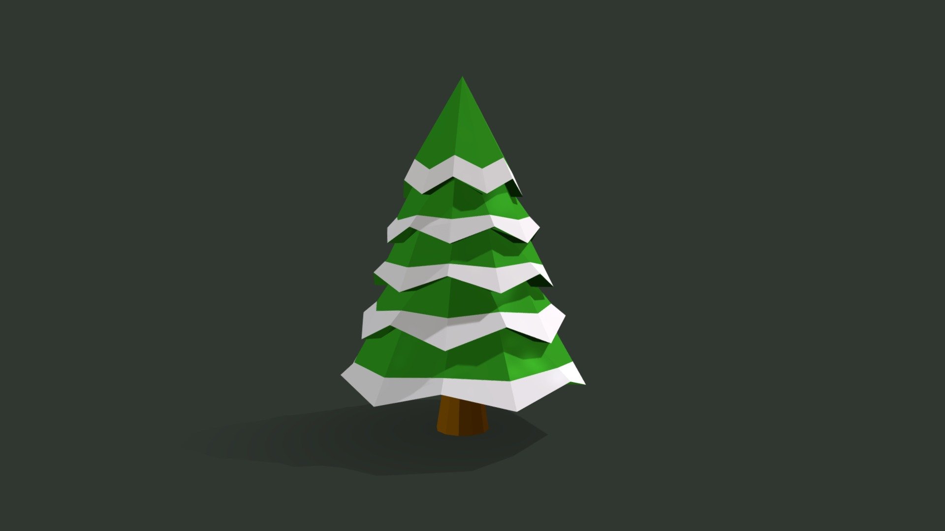 Low Poly Tree With Snow - 3D model by cryanblend [ca0c14e] - Sketchfab