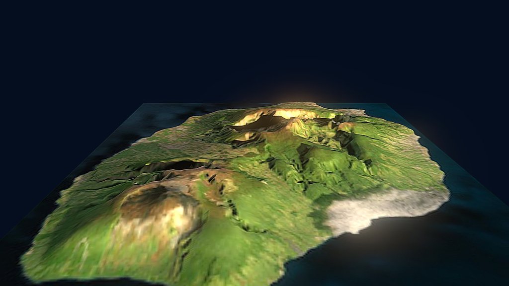 La Réunion - Download Free 3D model by AkinD (@akinaty) [ca0f740 ...