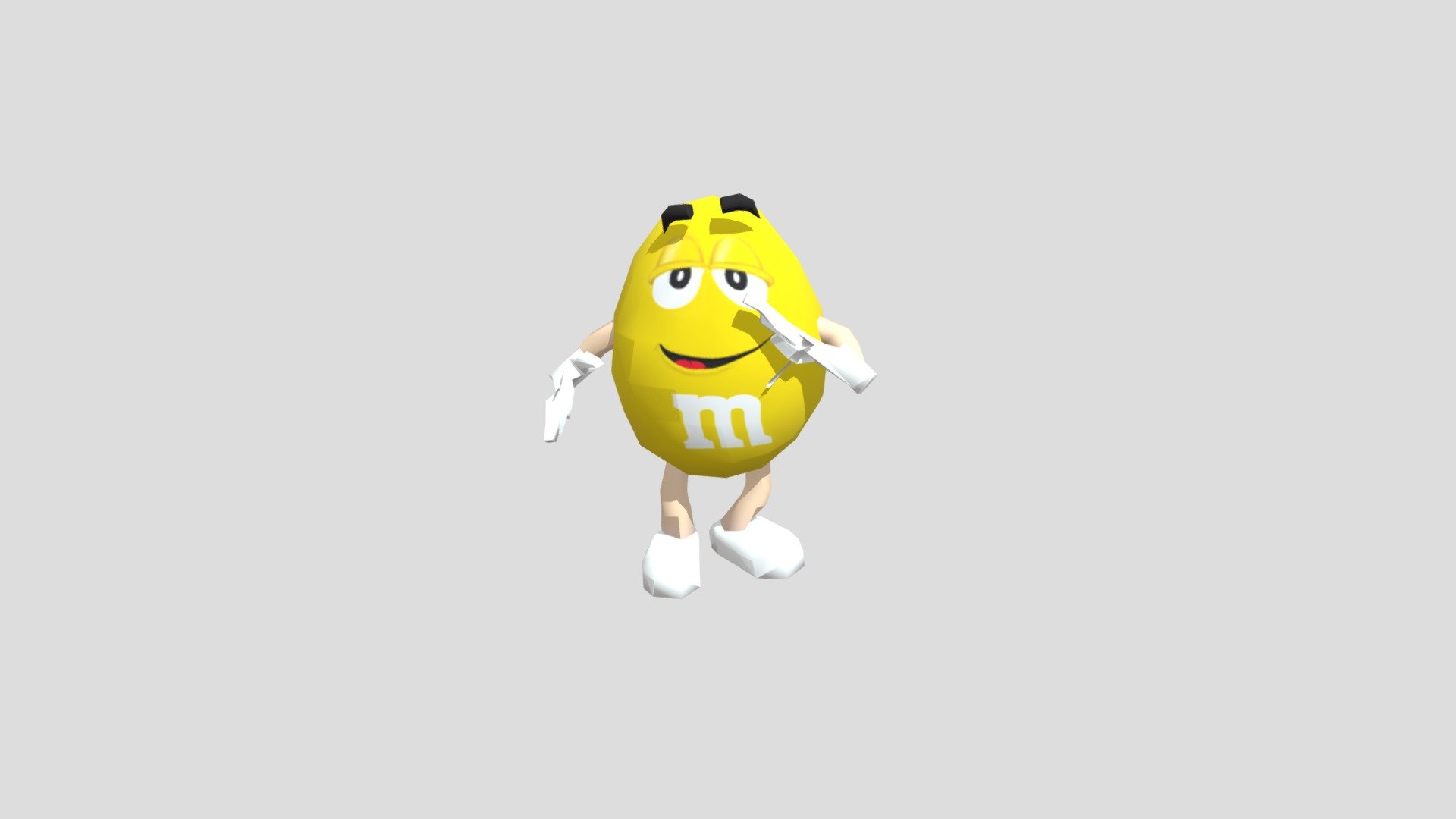 Yellow MM Dancing - Download Free 3D model by 3D by Renato (@3dbyrenato ...